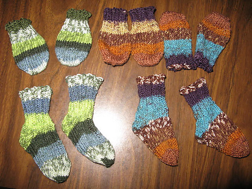 Ravelry: Baby Bootie Socks pattern by Mary Conley