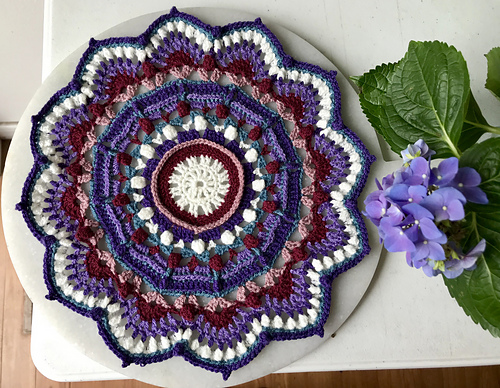 Ravelry: Mayflower Mandala pattern by Karin Åshammar/Virklust