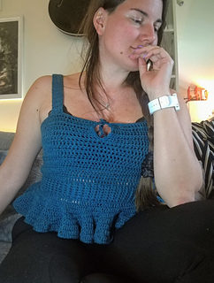Ravelry: The summer frill top pattern by Amanda Persson