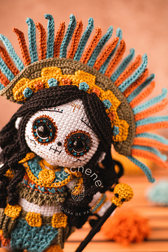 Ravelry: Aztec goddess of death pattern by Aracnene Crochet