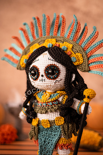 Ravelry: Aztec goddess of death pattern by Aracnene Crochet