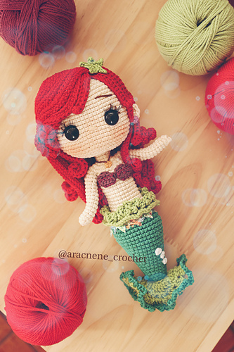 Ravelry: Little mermaid Ariel pattern by Aracnene Crochet