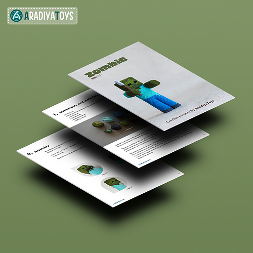 Ravelry: Zombie from "Minecraft" pattern by Olka Novytska