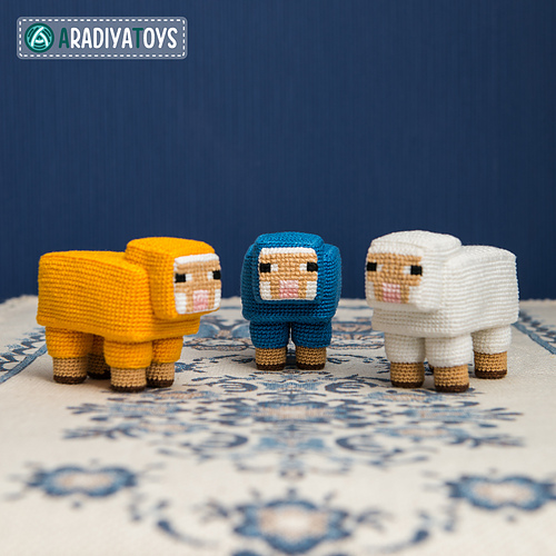 Ravelry: Sheep from "Minecraft" pattern by Olka Novytska