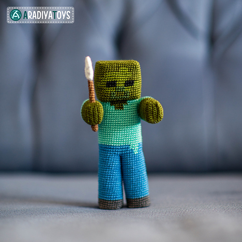 Ravelry: Zombie from "Minecraft" pattern by Olka Novytska