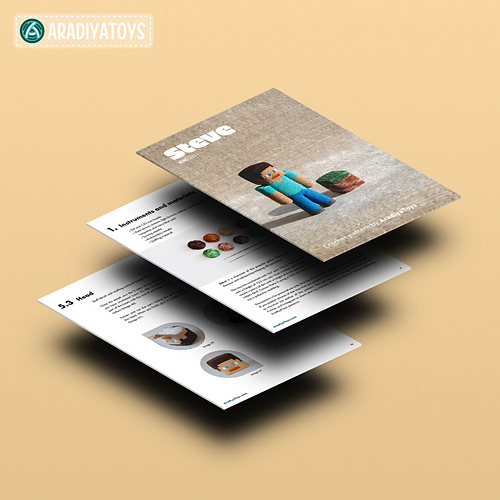 Ravelry: Steve from "Minecraft" pattern by Olka Novytska