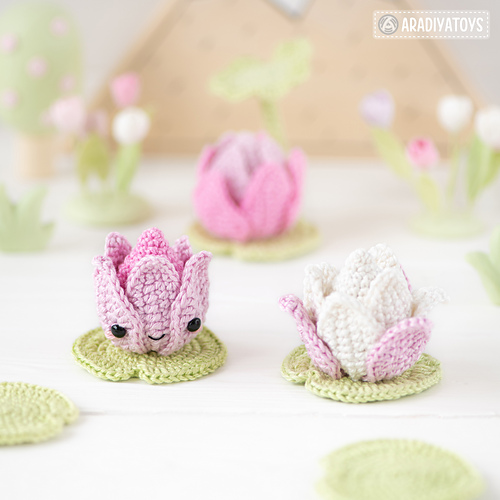 Ravelry: Kawaii Lotus (Water Lily) pattern by Olka Novytska