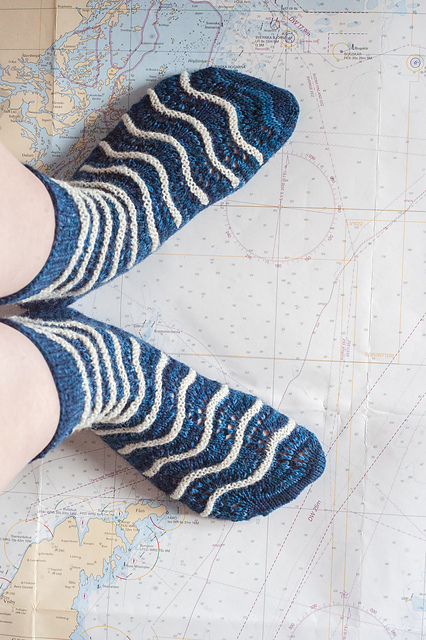 Ravelry: Crusty Wave Socks pattern by Senja Jarva