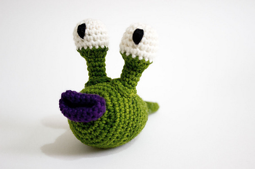 Ravelry: Crochet Garden Slug Amigurumi Pattern pattern by cheezombie