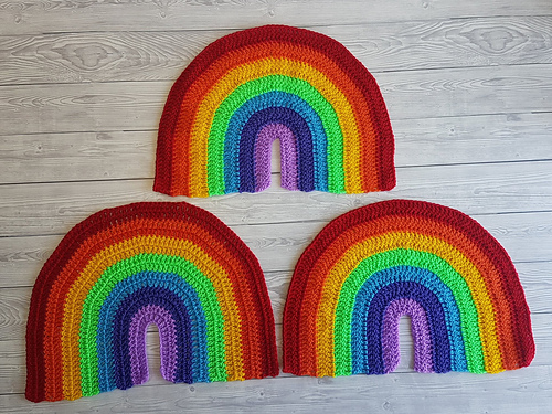 Ravelry: Crochet Rainbow pattern by Crafting Happiness