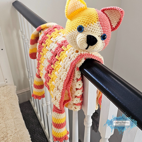 Ravelry: 3in1 Calico Cat Baby Blanket pattern by Crafting Happiness