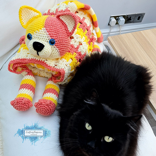 Ravelry: 3in1 Calico Cat Baby Blanket pattern by Crafting Happiness