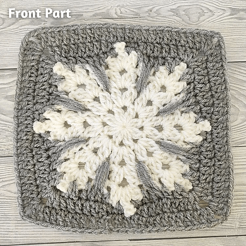 Ravelry: Snowflake Granny Square pattern by Crafting Happiness