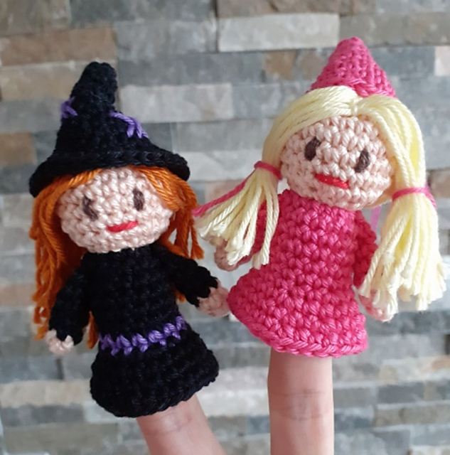 Ravelry: Fairy, Witch, Elf finger puppets pattern by Arja Lam