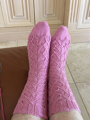 Ravelry: Tidal Waves Socks pattern by There She Knits