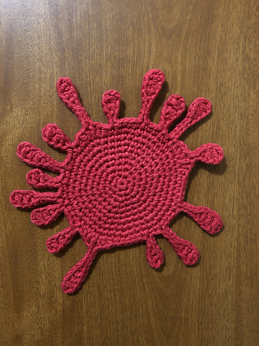 Ravelry: Halloween Blood Splat!!! Coaster pattern by Candy Downs