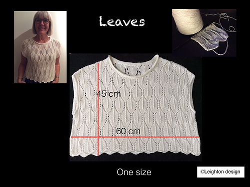 Ravelry: Leaves pattern by Vibeke Leighton