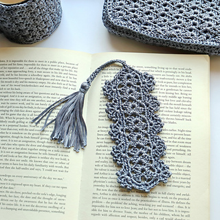 Ravelry: Denim Lace Bookmark pattern by Marija Menaker