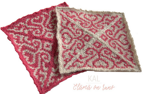 Ravelry: Elämä on runo - kirjoneulepeitto pattern by Sari Ojalehto