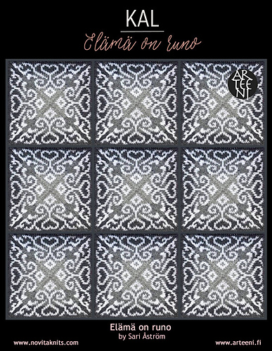 Ravelry: Elämä on runo - kirjoneulepeitto pattern by Sari Ojalehto