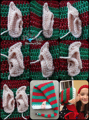 Ravelry: Elf Hat with 3D Realistic Ears pattern by Yvette Manley