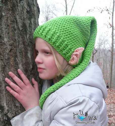 Ravelry: Elf Hat with 3D Realistic Ears pattern by Yvette Manley
