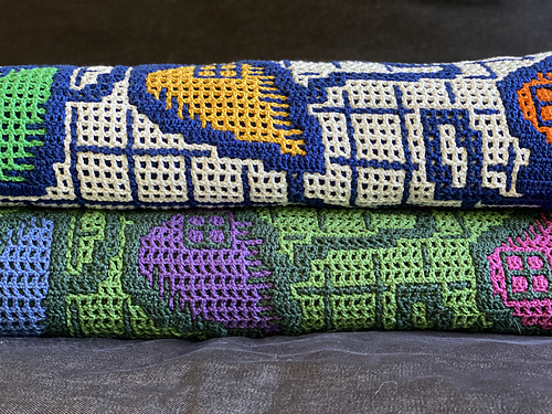 Ravelry: Astrid's Christmas tangle blanket pattern by Astrid Schandy