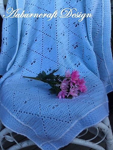 Ravelry: Butterfly Diamonds Blanket pattern by Sue Stapleton