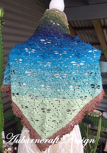 Ravelry: On The Wings of a Dragonfly Shawl pattern by Sue Stapleton