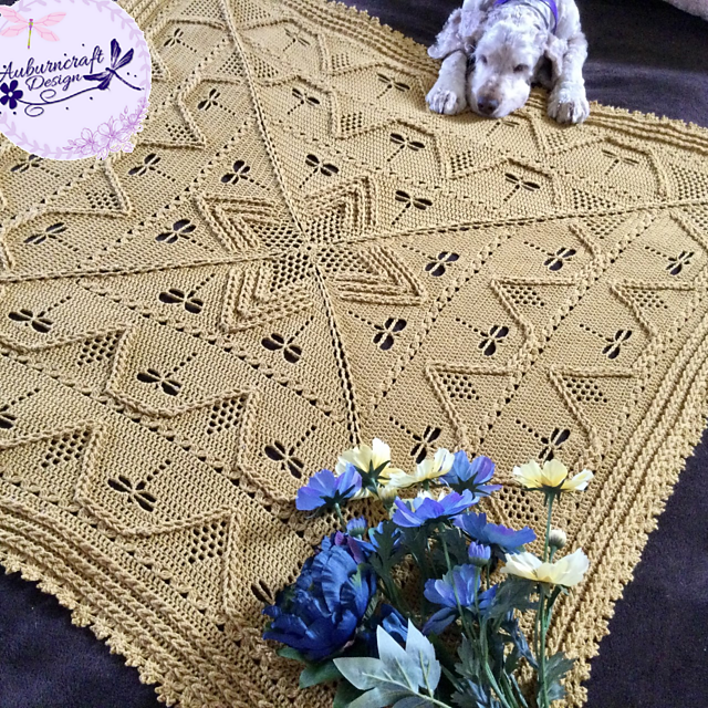 Ravelry: Dragonflies n Ladders Blanket pattern by Sue Stapleton