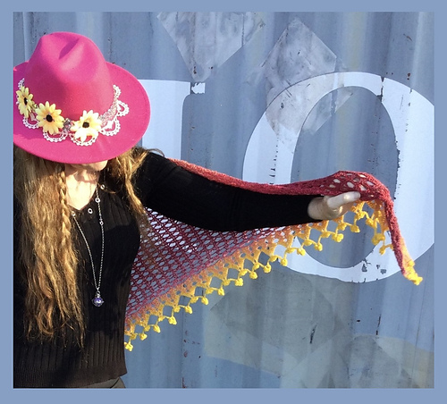 Ravelry: Mojitos At Sunset Shawl pattern by Sue Stapleton