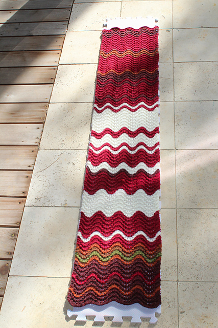 Ravelry: Temperature Old Shale Scarf pattern by April Davis