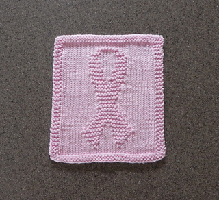 Ravelry: Breast Cancer Awareness Ribbon - Knitted pattern by Aunt Susan
