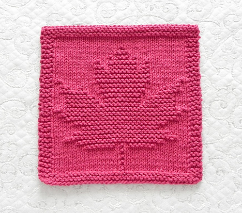 Ravelry: Maple Leaf Knit Dishcloth pattern by Aunt Susan