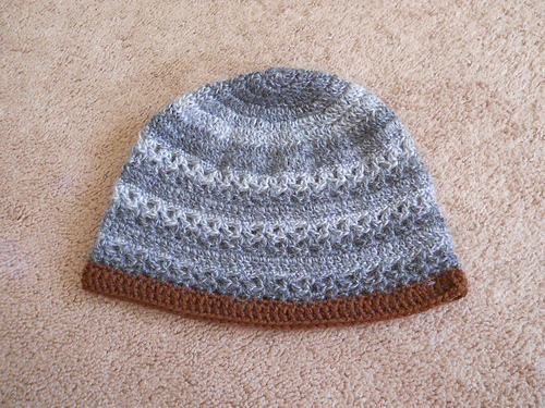 Ravelry: Striped V-Stitch Hat pattern by Briana Caesara