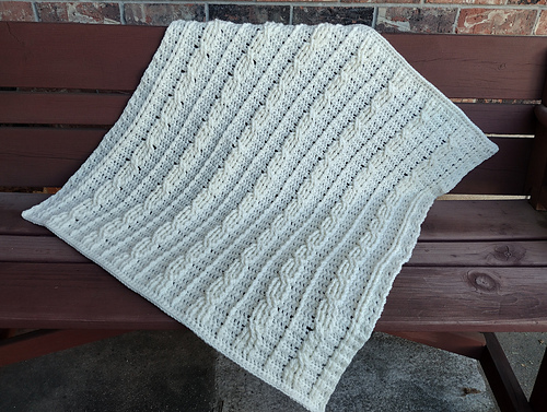 Ravelry: Cable Baby Blanket pattern by Canoe Mtn Designs