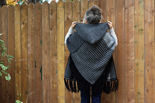 Ravelry: Kodiak Hooded Wrap pattern by Bernadette Prokopetz