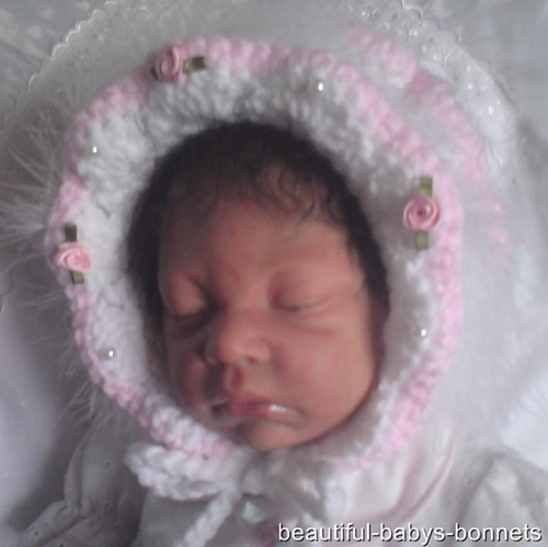 Ravelry: Ruffled Baby Bonnet Crochet Pattern #16 pattern by Beautiful ...