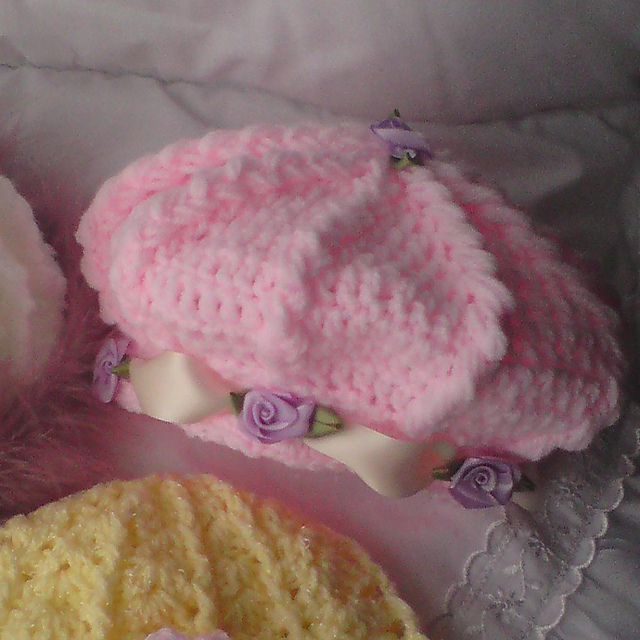 Ravelry: Girls Beret & Beanie Hat #20 pattern by Beautiful-Babys-Bonnets