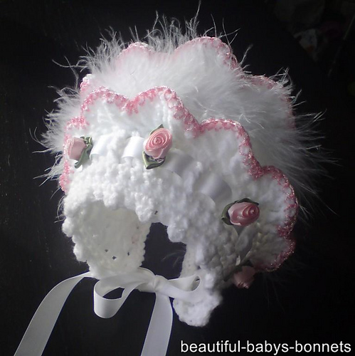 Ravelry: Babys Bonnet (Mai) #15 pattern by Beautiful-Babys-Bonnets