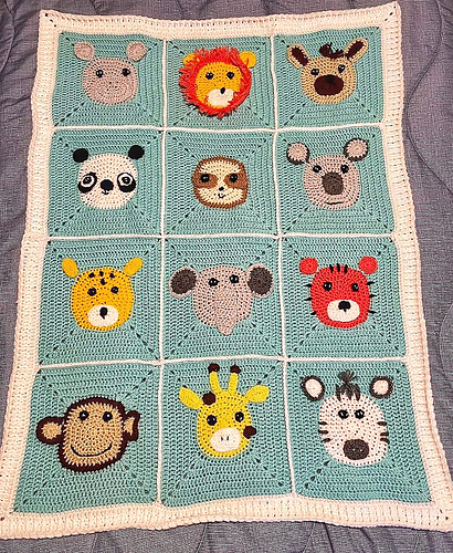 Ravelry: Jungle Baby Blanket pattern by Donna Browne