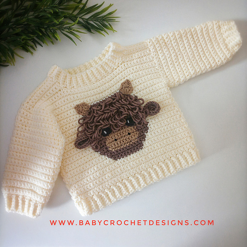 Ravelry: Highland Cow Jumper pattern by Donna Browne