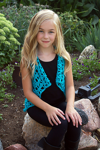 Ravelry: Isabelle Girls Vest pattern by Melissa