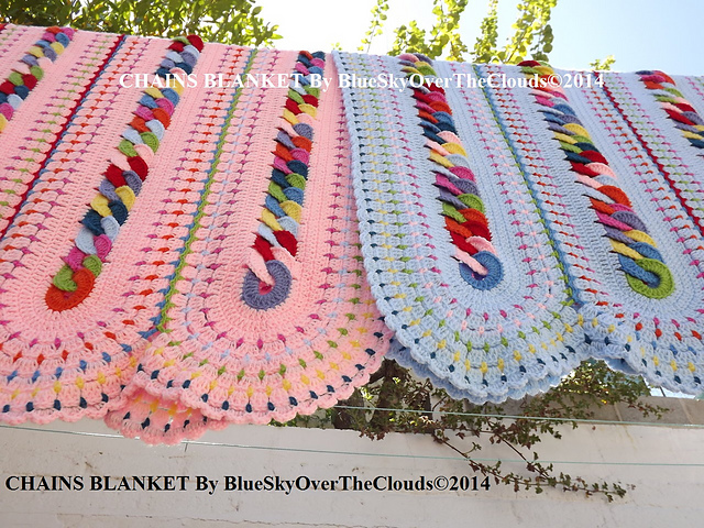 Ravelry: BarbaraCM66's CHAINS BLANKET by BlueSkyOverTheClouds