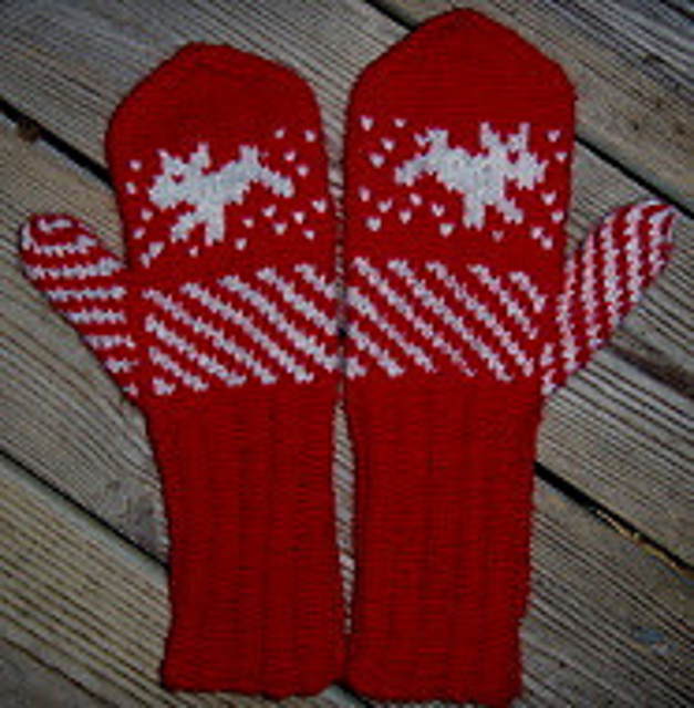 Ravelry: Mittens with Puppies pattern by Barbro Wilhelmsson