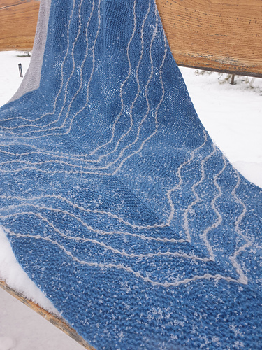 Ravelry: Snow Ripples Shawl pattern by Lyudmila Aksenik Old