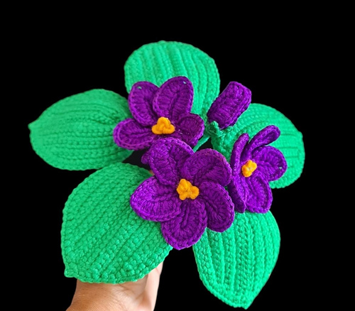 Ravelry: Crochet African Violets pattern by T Jaik