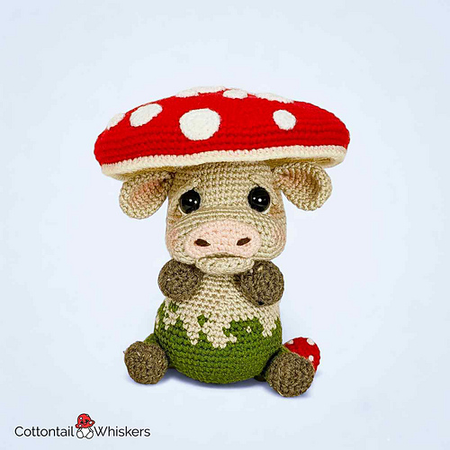 Ravelry: MooShroom Cow Doll pattern by Bea King