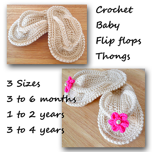 Ravelry: baby Flip Flop Sandals pattern by Julie Price