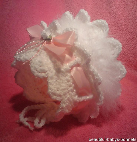 Ravelry: Frilly Bonnet Toddler/Girls #02 pattern by Beautiful-Babys-Bonnets